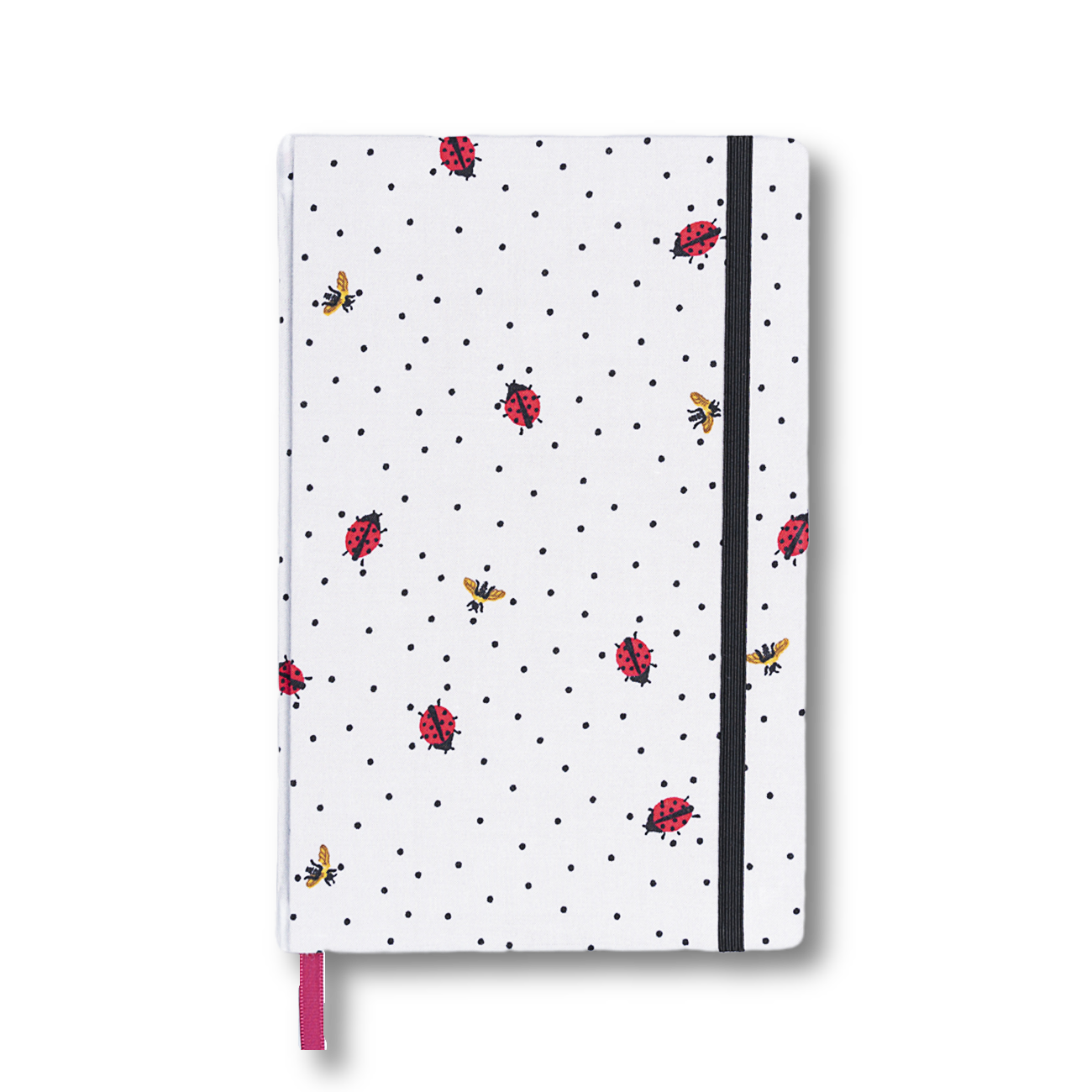 Ladybugs and Bees Journal - Handmade Notebook by Catalina Sánchez