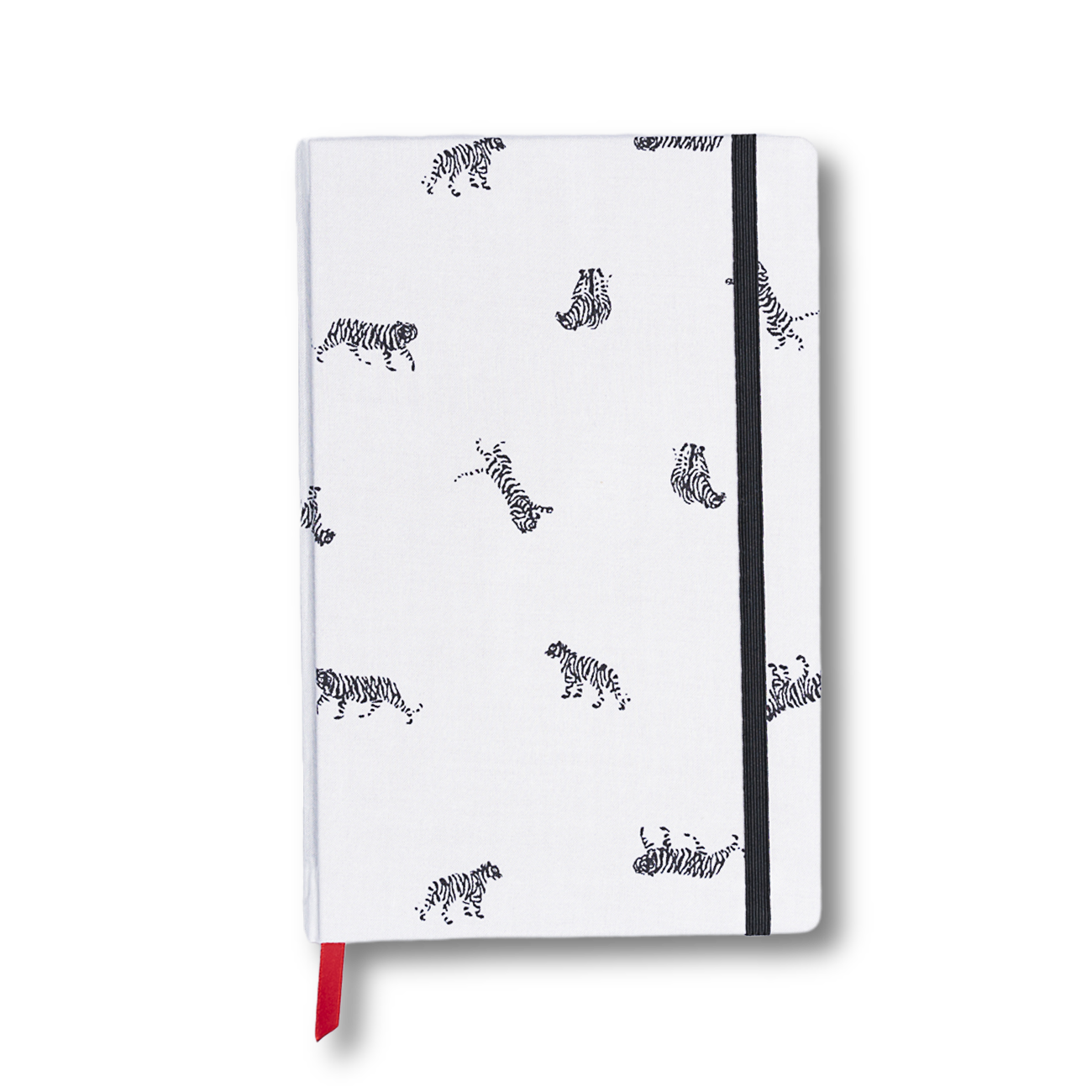 Black and White Tigers Journal - Handmade Notebook by Catalina Sánchez